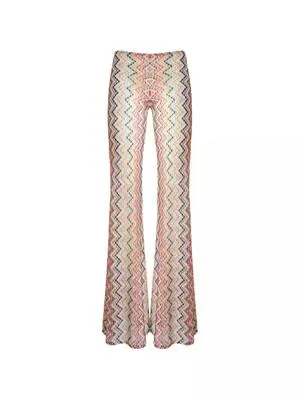 Missoni Zig-zag Flared Trousers - Neutrals