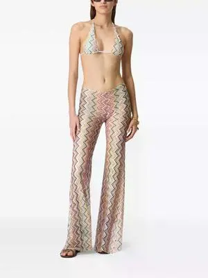 Missoni Zig-zag Flared Trousers - Neutrals