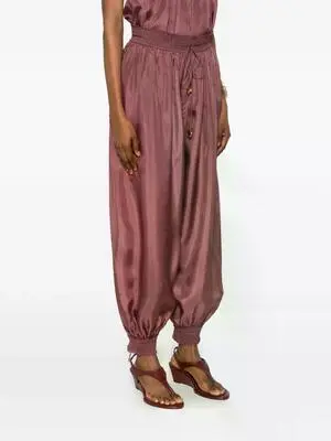 Zimmermann Elasticated-waistband Trousers - Purple