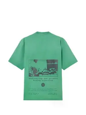 Stone Island Lab-print Cotton T-shirt - Green