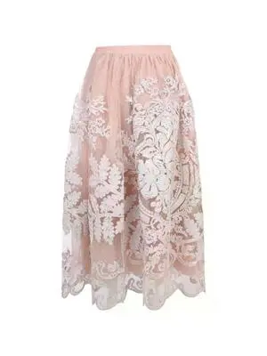 Biyan Mabel Embroidered Tulle Skirt