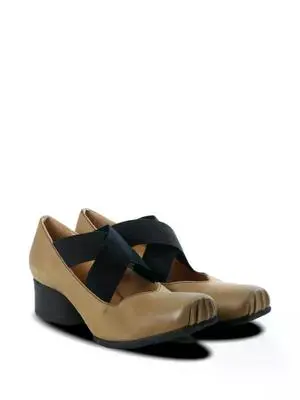 UMA WANG Cross-strap Square-toe Pumps