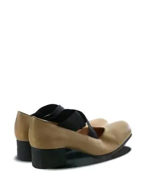 UMA WANG Cross-strap Square-toe Pumps
