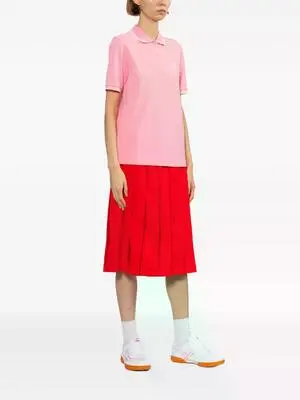 Comme Des Garçons Pleated Midi Skirt - White