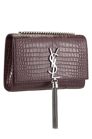 Saint Laurent Embossed Kate Tassel Bag