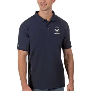ANTIGUA Uconn Huskies Legacy Pique Polo - Navy