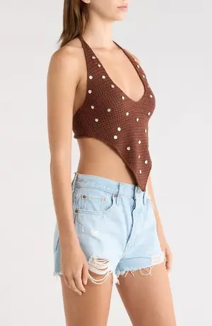 PACSUN Maribel Knit Halter Top