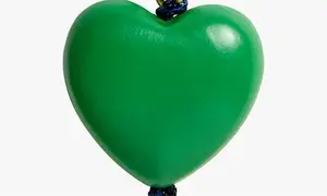 Clare V. Grande Heart Key Fob
