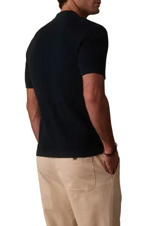 THE NORMAL BRAND Robles Texture Knit Camp Shirt - Dark Oasis
