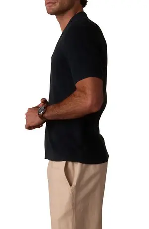 THE NORMAL BRAND Robles Texture Knit Camp Shirt - Dark Oasis