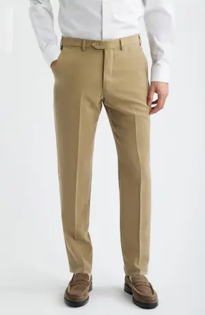 Emporio Armani Flat Front Suit Pants