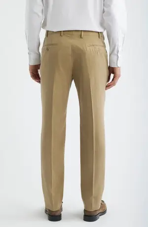 Emporio Armani Flat Front Suit Pants