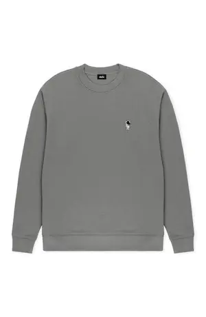 DALIX Relaxed Fit Midweight Fleece Crewneck Sweatshirt - Shadow