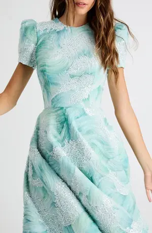 HELSI Eleanor Sequin Fit & Flare Cocktail Dress