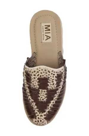 Mia Erin Espadrille Mule - Cheetah