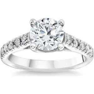 BLISS DIAMOND 1 1/2 Ct Engagement Ring - 14k White Gold