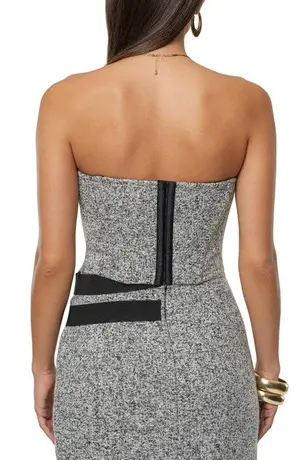 JLUXLABEL Tweed Corset