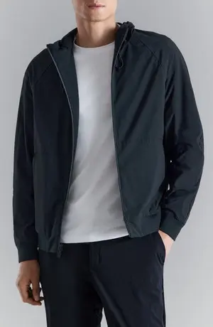 Mango Performance Zip Hoodie - Navy