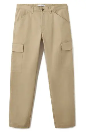Mango Regular Fit Cotton Cargo Pants