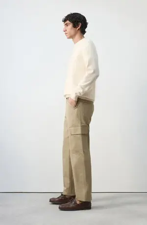 Mango Regular Fit Cotton Cargo Pants