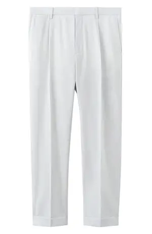 Mango Pleated Wide Leg Wool Trousers