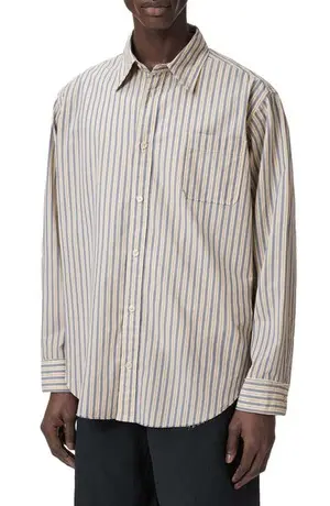 ALLSAINTS Roma Stripe Button Front Shirt