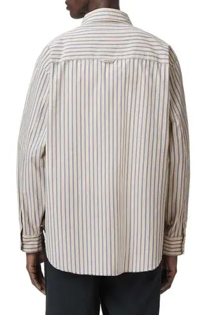 ALLSAINTS Roma Stripe Button Front Shirt