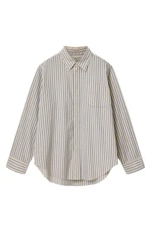 ALLSAINTS Roma Stripe Button Front Shirt