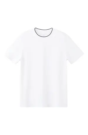 Mango Slim Fit Comfort Stretch T-shirt - White