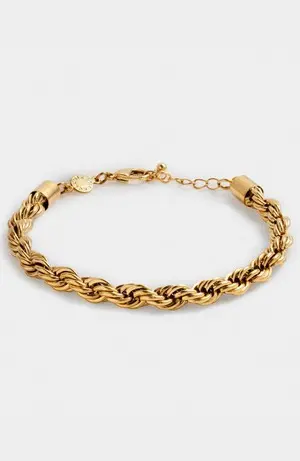 KATIE LOXTON Reine Rope Bracelet - Gold