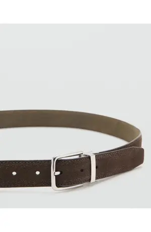 Mango Leather Belt - Brown