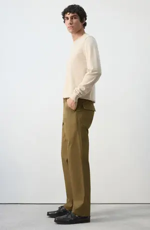 Mango Cotton Utility Trousers