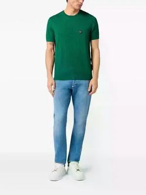 Philipp Plein Monogram-pattern T-shirt - Green