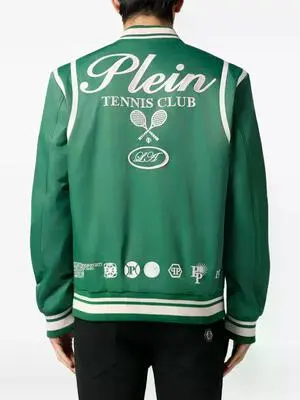 Philipp Plein Long-sleeve Bomber Jacket With Embroidered Details