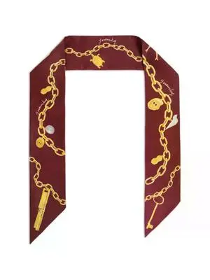 Givenchy Chain-print Scarf - Red