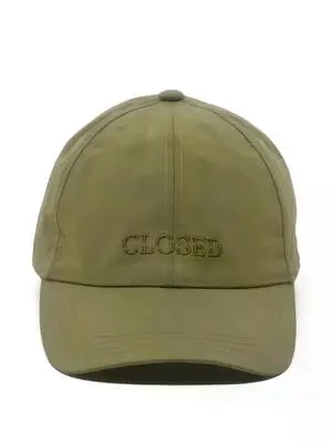Closed Logo-embroidered Cap - Green