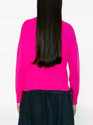 From Future Long-sleeve Crew Neck Sweater With Strawberry Motif