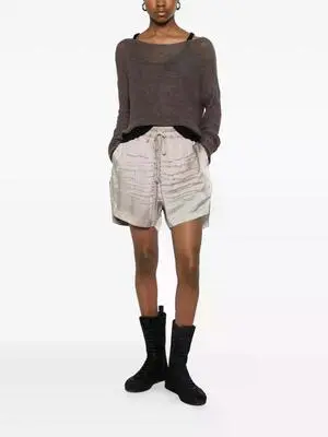 Rick Owens Pleated Drawstring Shorts