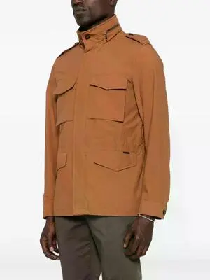 MOORER Denver Flap-pocket Jacket - Brown