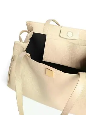 Yuzefi Gyoza Mini Pebble-grain Tote - White