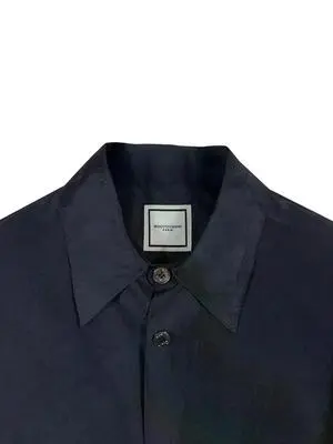 WOOYOUNGMI Logo-patch Coat With Drawstring Cuffs