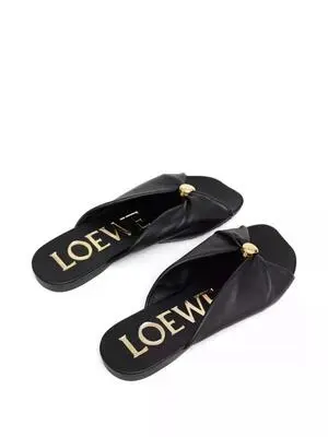 Loewe Leather Flat Sandals