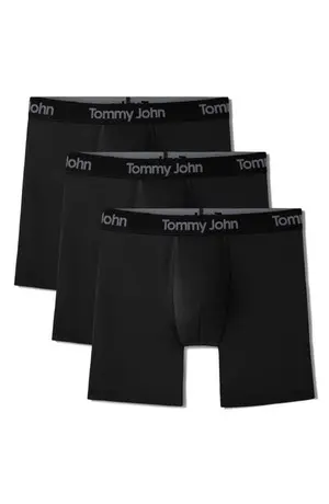 Tommy John 3-pack Air Cool Mesh Boxer Briefs - Black