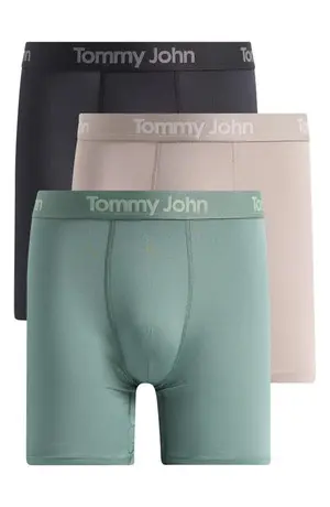 Tommy John 3-pack Air Cool Mesh Boxer Briefs - Black/cinder/dark Forest