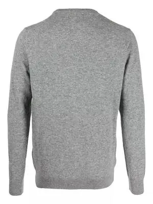 Barbour Logo-embroidered Wool Sweater - Grey