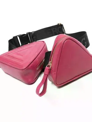 Iceberg Leather Triangle Belt Bag - Pink