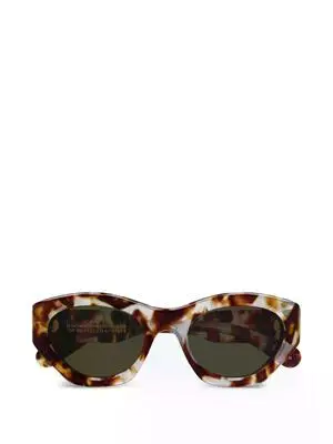 Chloé Geometric-Frame Sunglasses Brown