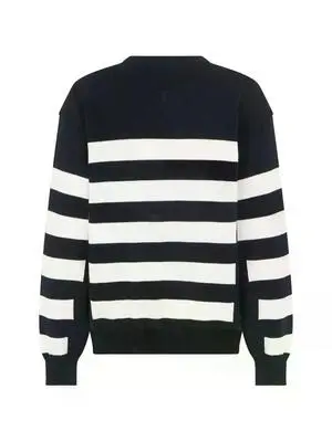 ROBERTO COLLINA Striped Crew-neck Sweater