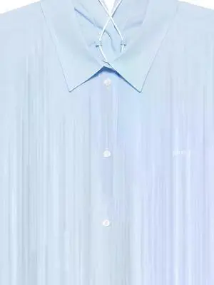 JUUN.J Lace-up Pinstripe Shirt