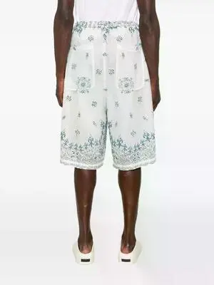 TAAKK Paisley-print Mesh Shorts